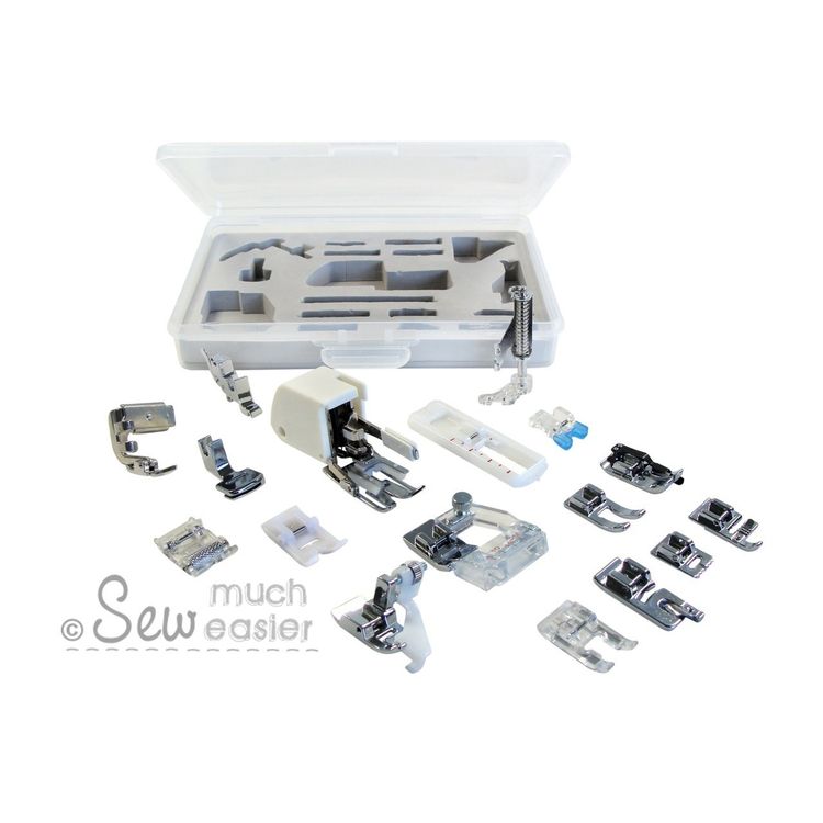Sewing Machine Presser Feet Set + Walking Foot - Universal for 7mm ...