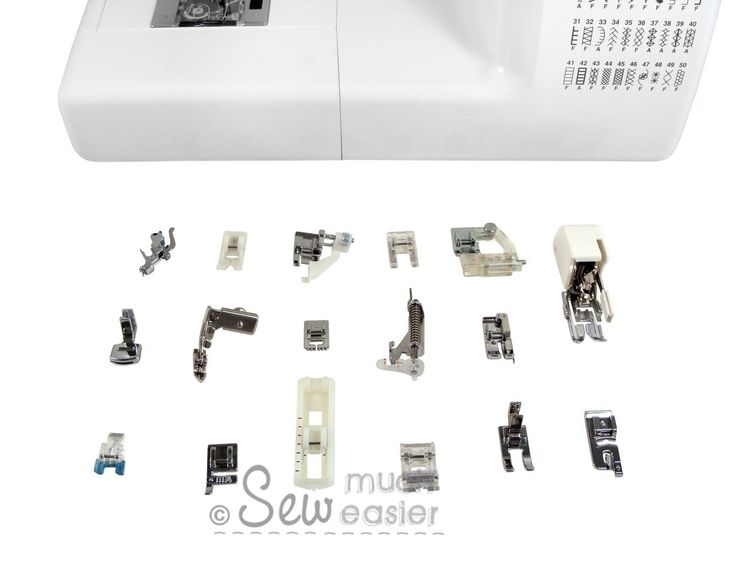 Sewing Machine Presser Feet Set + Walking Foot - Universal for 7mm ...