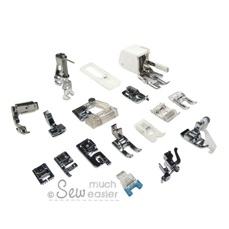 Sewing Machine Presser Feet Set + Walking Foot - Universal for 7mm ...
