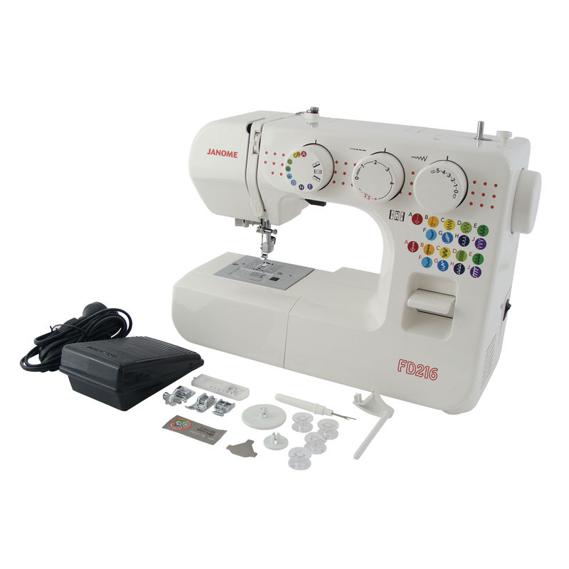 Janome FD216 Sewing Machine with Walking Foot + Feet Set | Sew Much Easier